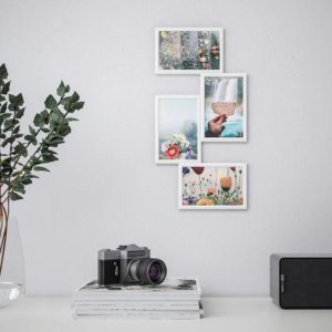 33 White Decorating Ideas, White Picture Frames for Bright Wall Decor