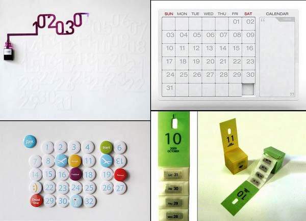 Unusual Calendars Design Ideas For Contemporary Home Decor