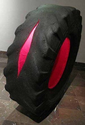 Artistic Tire Carving from Betsabee Romero, Tire Recycling and Creative ...