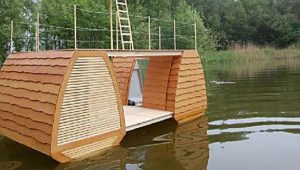 Romantic Floating House for Two, Modern House Designs for Green Living