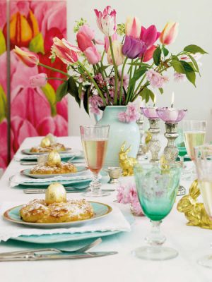 14 Colorful Easter Ideas for Spring Holiday Table Decoration