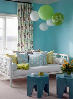 Light Blue and Green Colors Soothing Modern Interior Design Color ...