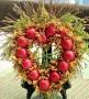 DIY Heart Wreaths with Apples Adding Bold Red Accents to Fall Home ...