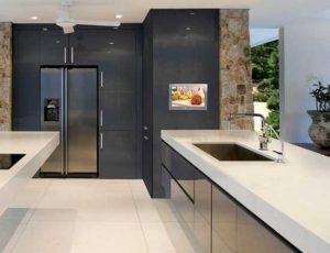 7 Modern Kitchen Design Trends Stylishly Incorporating TV sets into ...