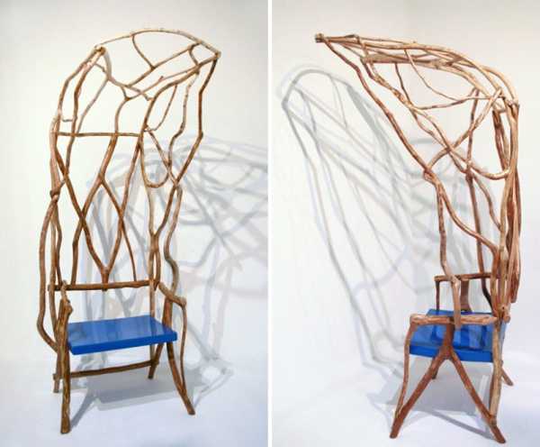 Handmade Chair Made of Branches Adding Mexican Flavor to Furniture Design