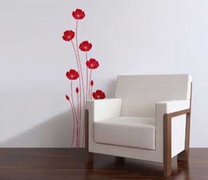 10 Ways to Add Red Poppy Flowers to Dining Room Decorating