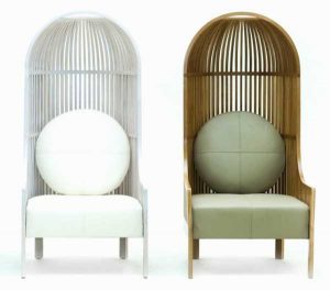 High Back Chair Design Offering Bird Cage Like Furniture for Exotic ...