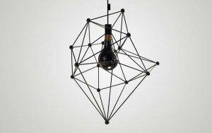 Refined Black Light Fixtures Reflecting Geometric Interior Design Trends