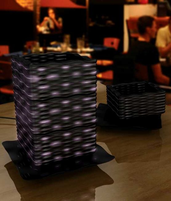 Glowing Tableware, Sake Drinking Glasses with LED lights