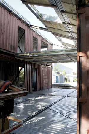 Cargo Container House Design Features Bright Home Interiors in ...