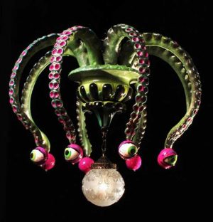 Tentacle Octopus Chandleiers, Unuque Lighting Fixtures by Adam Wallcavage