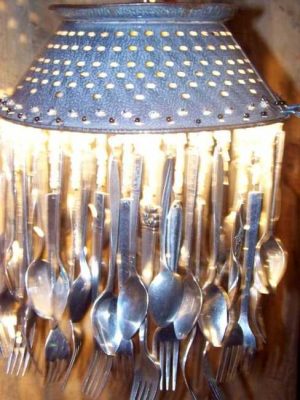 21 Unique Lighting Design Ideas Recycling Tableware and Kitchen ...