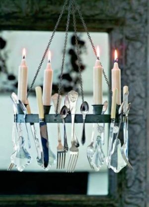 21 Unique Lighting Design Ideas Recycling Tableware and Kitchen ...