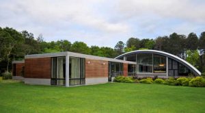 Modern House Design with Arc Roof Features Eco Friendly Contemporary ...
