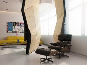 Transformer Wall Adds Functionality and Fun to Apartment Interior Design