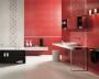 Modern Wall Tiles in Red Colors Creating Stunning Bathroom Design