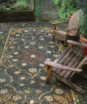 25 Unique Backyard Landscaping Ideas and Garden Path Designs with Pebbles