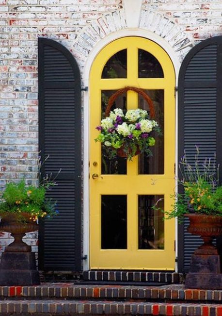 30 Front Door Ideas, Paint Colors for Exterior Wood Door Decoration and ...