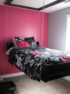 25 Hanging Bed Designs Floating in Creative Bedrooms