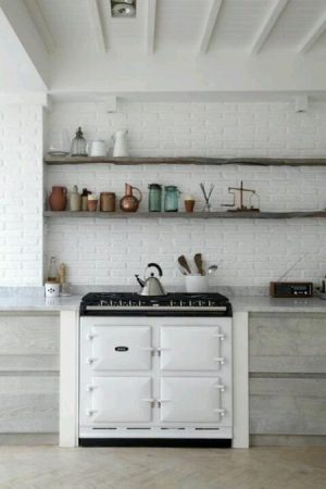 25 Modern Kitchens and Interior Brick Wall Design Ideas