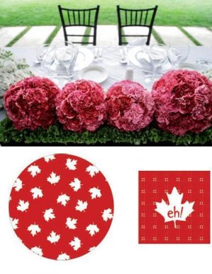 50 Canada Day Table Decorations, Centerpieces and Summer Party Ideas