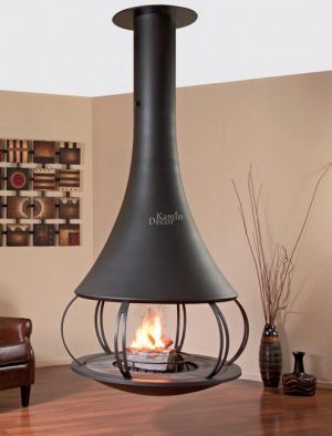 25 Hanging Fireplaces Adding Chic to Contemporary Interior Design