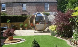 Sphere Garden Houses Adding Contemporary Touch to Backyard Landscaping