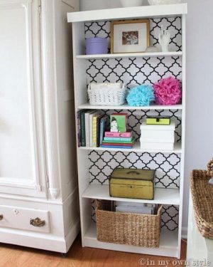 25 Creative Ideas for Storage Furniture Decoration with Modern Wallpaper