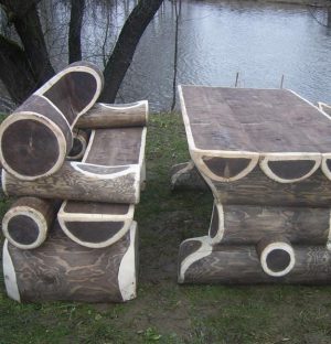 Modern Log Furniture Adding Chic Eco Friendly Products to Interior ...