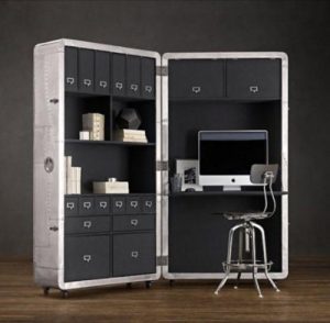 Modern Home Office Furniture on Wheels Allowing Flexible Interior Design