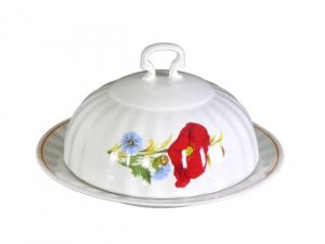 Showy Dinnerware and Kitchenware with Red Poppy Flower Designs