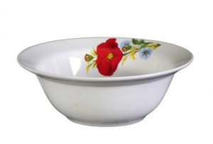 Showy Dinnerware and Kitchenware with Red Poppy Flower Designs