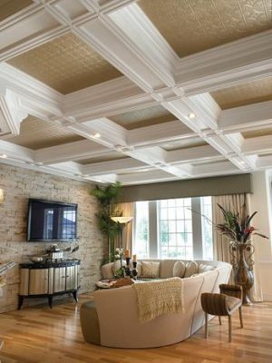 22 Modern Wall and Ceiling Designs Adding Bronze Color to Interior ...