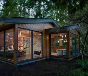 33 Forest Cottages and Modern Houses Surrounded by Trees and Tranquility