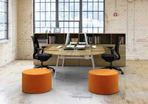 20 Space Saving Office Designs with Functional Work Zones for Two