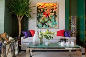 Modern Interior Design and Decor in Purple Color Shades