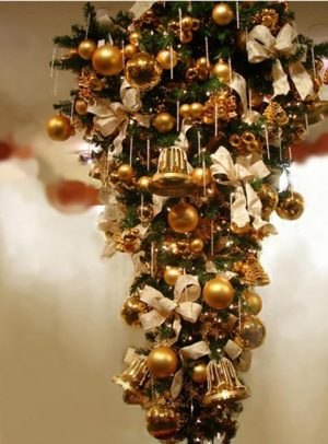 Hanging Upside Down Christmas Trees Reinventing Space Saving Medieval ...