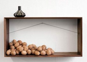 Creative Wall Decoration with Picture Frame and Display Case Shelves