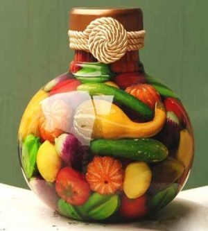 Creative Kitchen Decorating with Colorful Food and Yummy Food Replicas