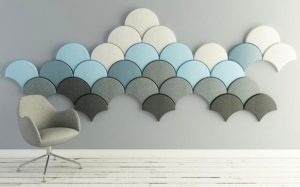 Modern Wall Design with Colorful and Decorative Modular Wall Panels