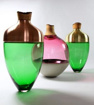 Colored Glass Vases Enhancing Handmade Decor Accessories with Organic ...