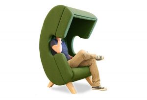 Colorful Contemporary Chairs in Headset Shape, Unique Furniture Design ...