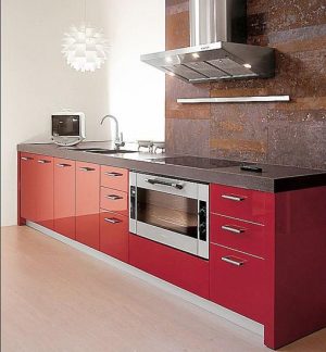 50 Plus 25 Contemporary Kitchen Design Ideas, Red Kitchen Cabinets for ...