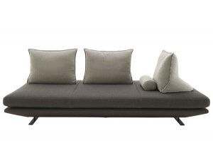 Modern Sofa with Movable Backrest Cushions Transforming into Daybed