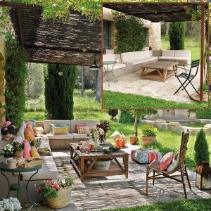 Bringing Bright Color Accents into Outdoor Rooms, Before and After ...