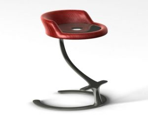 Modern Bar Stools and Kitchen Countertop Stools in Soft Round Shapes