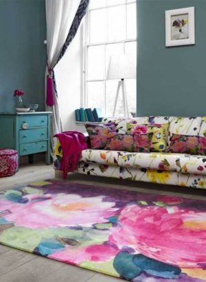 Home Fabrics and Textiles with Watercolor Prints Bringing Art into ...