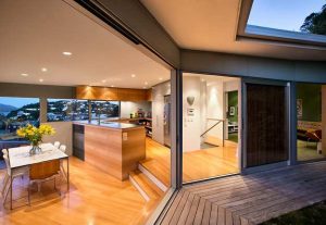 Modern House Design with Decor in Green Colors Emphasizing New Zealand ...