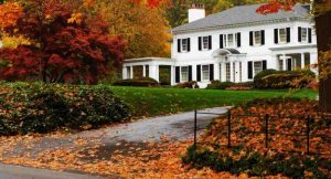 Landscaping Ideas for Colorful Fall Country Home Driveways and Town Paths