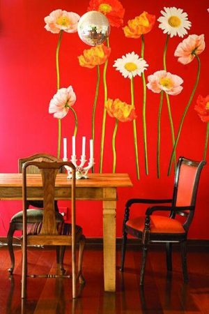 25 Ideas for Spring Decorating with Flowers on Walls